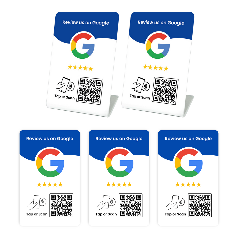 Google Review Card & Stand Big Bundle – Taps Reviews
